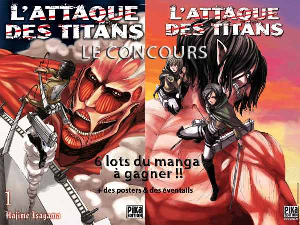 [Concours] 6 lots du manga L'Attaque des Titans à gagner